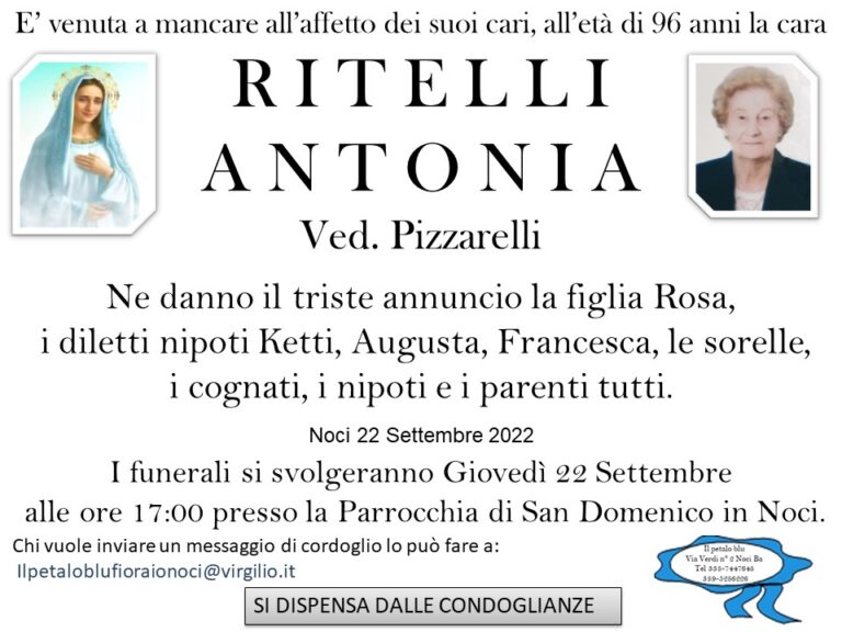 RITELLI ANTONIA - Il Petalo Blu